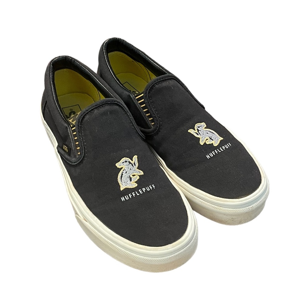 Vans Harry Potter Hufflepuff Black Slip On Sneakers - Gem